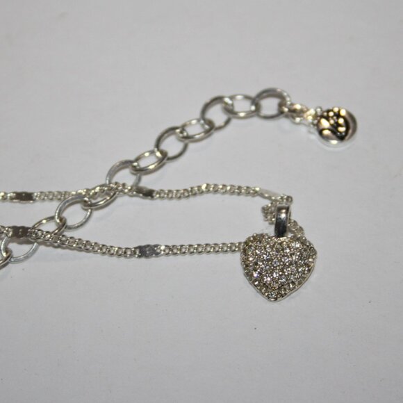 Vintagejelyfish | Jewelry | Beautiful Silver And Rhinestone Heart ...